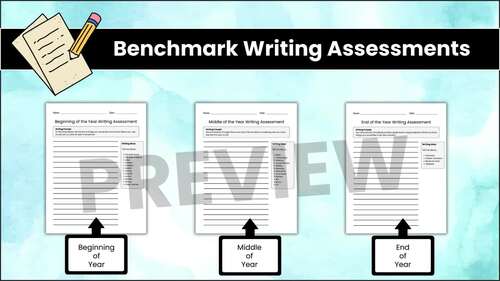 Benchmark Writing Assessments (Grades 3 - 5) by Devoted Teacher Shop