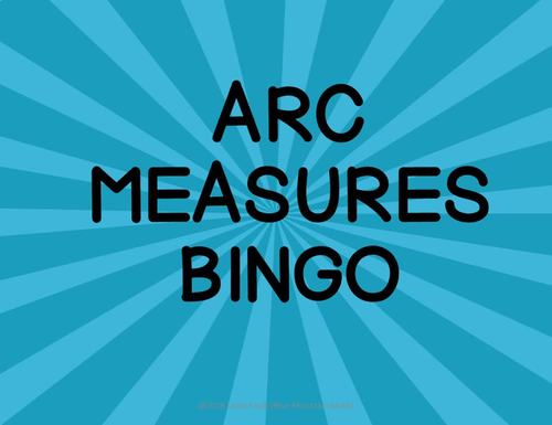 Arc Measures in Circles Bingo by Blue Mountain Math | TPT