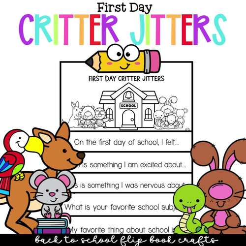 First Day Critter Jitters Craft | First Day Feelings | TPT