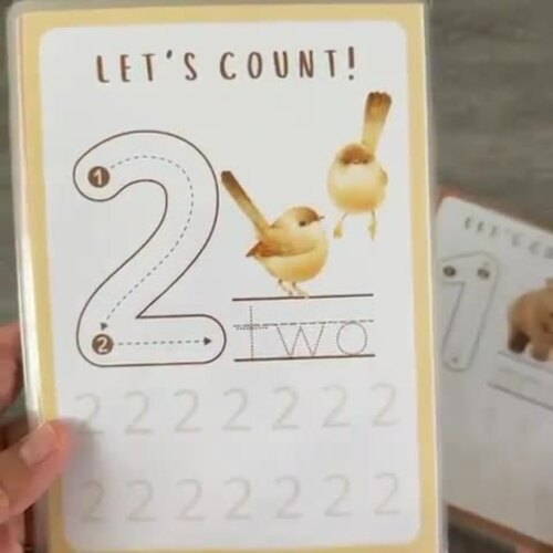 Number Writing Practice Sheets 1-10 - Digital Download by TinyTotsTreasures