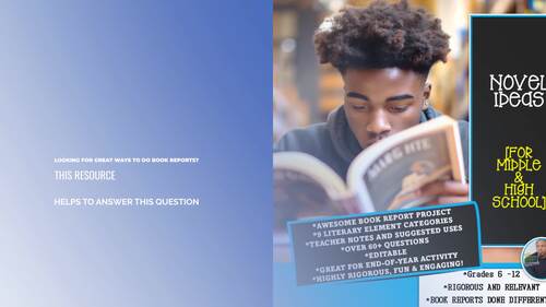 NOVEL IDEAS! FOR MIDDLE AND HIGH SCHOOL [THE ULTIMATE BOOK REPORT]