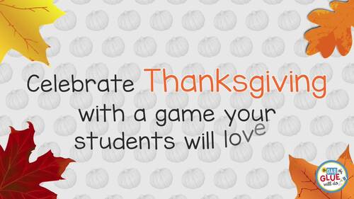 Thanksgiving BINGO Games Thanksgiving Articulation & Vocabulary ...