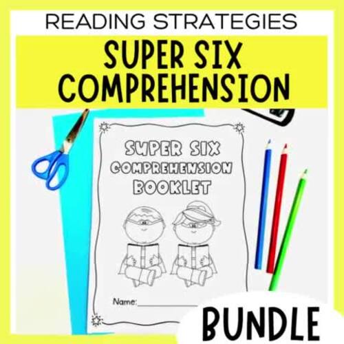 Super Six Comprehension Strategy Activity Bundle by Little Learner Hub