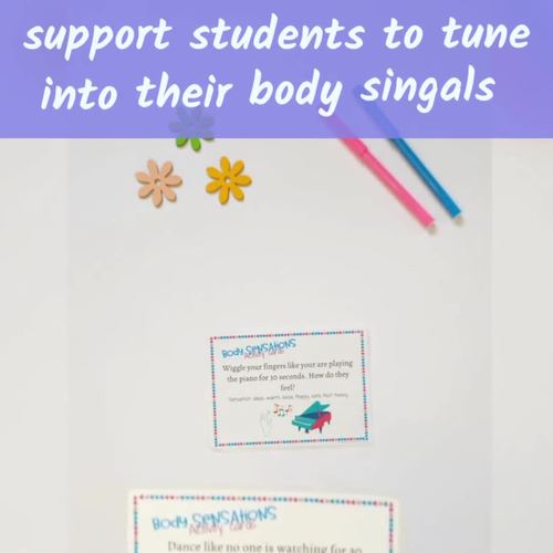 Interoception Activity Cards - Exploring Body Sensations - SEL activities