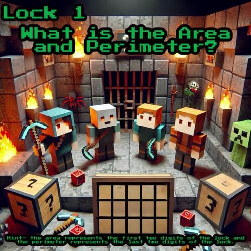 Minecraft Movie Math Test Prep Escape Room Scoot- Multiple Levels