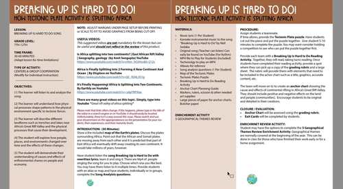 NEW! Africa Geography — Africa Rift Valley: Breakin Up Is Hard (MUSIC ...