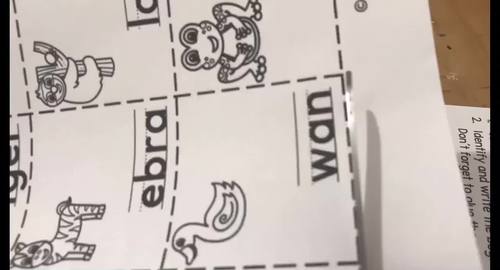 Cut and Paste Activities Word Picture & Letter Matching Picture Puzzle ...