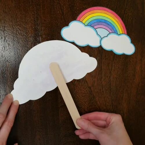 God's Promises Rainbow Fan Craft Kids Sunday School Bible Lesson Church ...