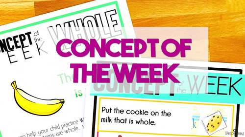 Concept of the Week GROWING BUNDLE by The Speech Bubble SLP | TpT