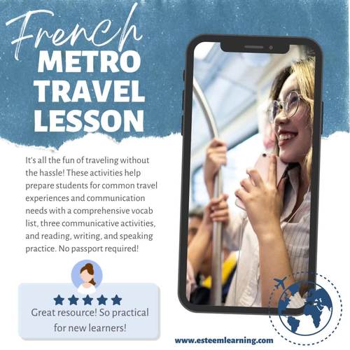 French Travel Lesson - Navigating the Metro / Subway by Esteem Learning