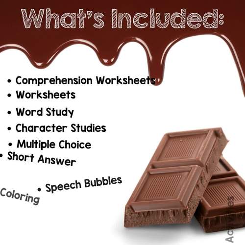 Charlie and the Chocolate Factory Novel Study - Book Unit Questions ...