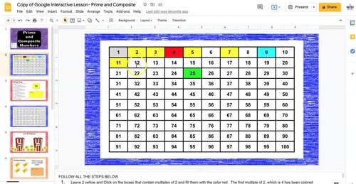 Prime and Composite Numbers - Digital Interactive Activity TEKS 5.4A