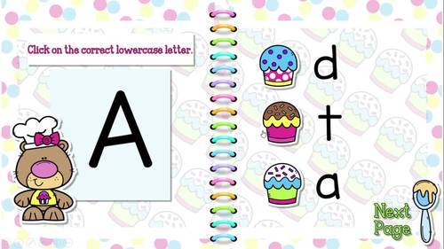 Giggly Games Baker Bear Interactive Alphabet Powerpoint Game by Giggly ...