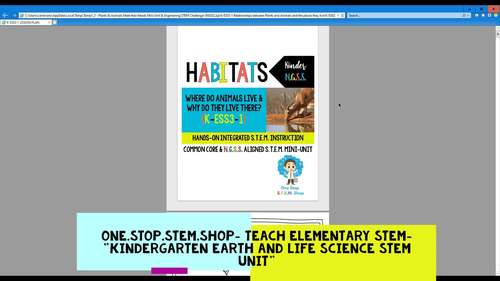 Kindergarten NGSS Life + Earth Science STEM Curriculum + Engineering ...