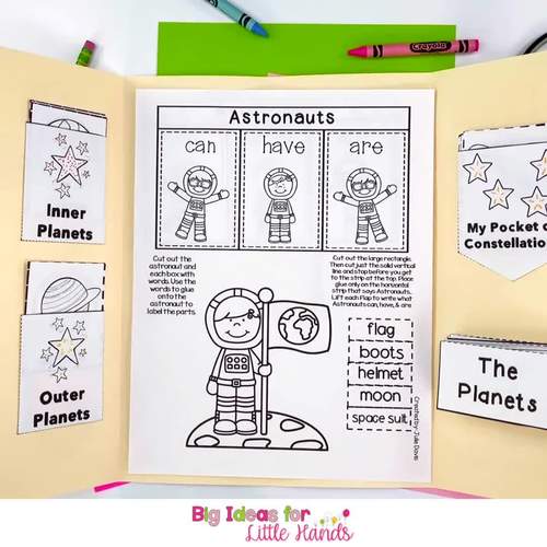 Space Research Activities Interactive Notebook Lapbook | TpT