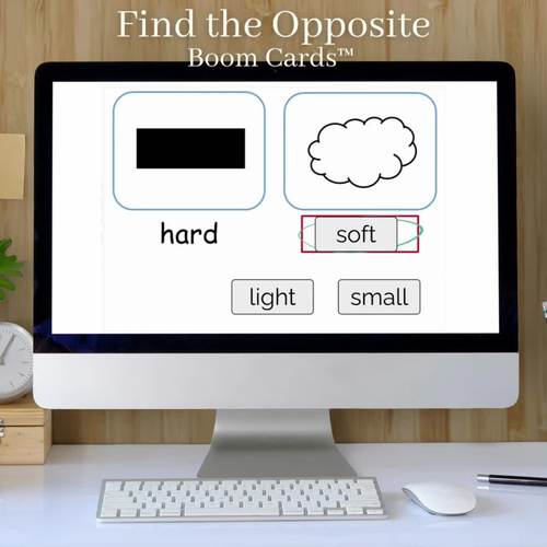 Find the Opposite - Boom Cards™ Speech Therapy Distance Learning