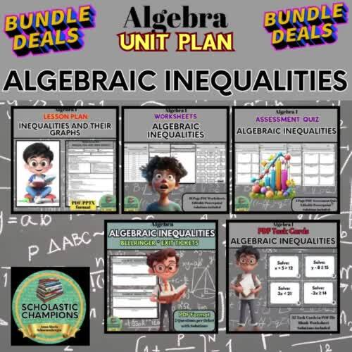 ALGEBRAIC INEQUALITIES * Unit Curriculum Plan BUNDLE by Scholastic ...