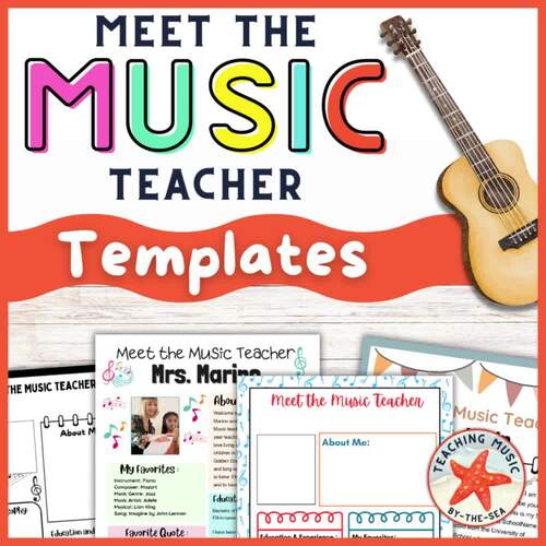 Meet the Music Teacher Template | Music Back to School Parent Handout ...