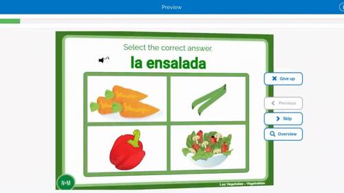 Boom Cards - Los Vegetales - Vegetables by NATAM | TPT