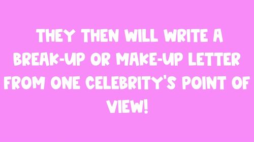 Valentine's Celebrity Letter Writing Activity| No Prep| Print & Digital ...