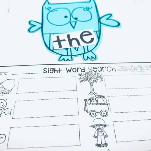 October Literacy Center for Kindergarten Fall Centers Activities