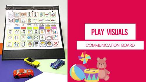 play visuals | aac core vocabulary board | communication board | autism