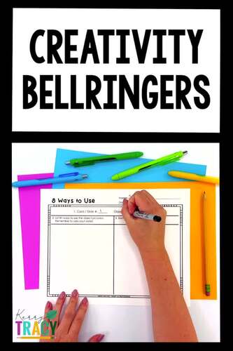 Creativity Activity for Warm-ups - Centers - Early Finishers - Sub Plans