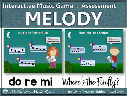 Solfege Game Elementary Music Game Activity + Assessment Do Re Mi {Firefly}