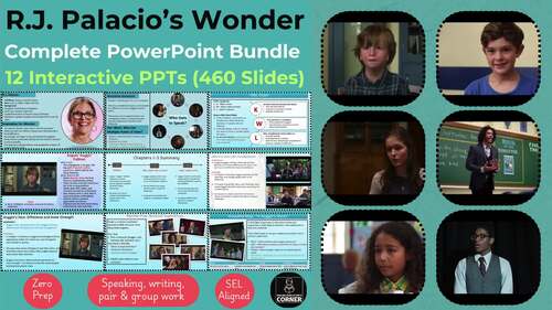 Wonder by R.J. Palacio PowerPoint (PPT) Unit - Full Novel Bundle with ...