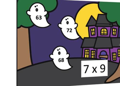 Halloween Multiplication Facts Practice Boom Cards by 3rd Grade Engaged