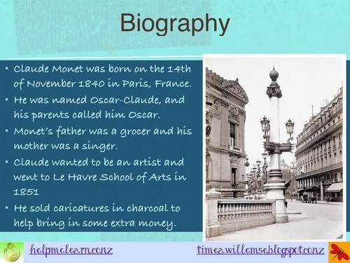 Art Lesson (guided with choice) MONET'S MAGICAL GARDENS inspired by ...