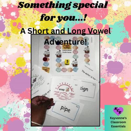 Long and Short Vowel Phonics Games | Differentiated Practice | CCSS Aligned