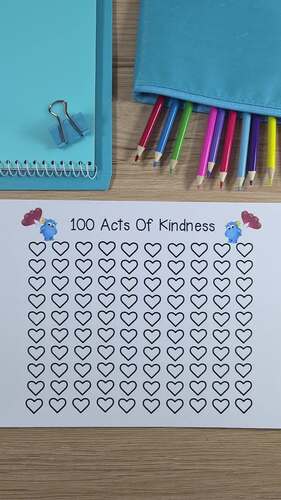 100 Positive Acts Interactive Posters Printable Classroom Reward Tracker