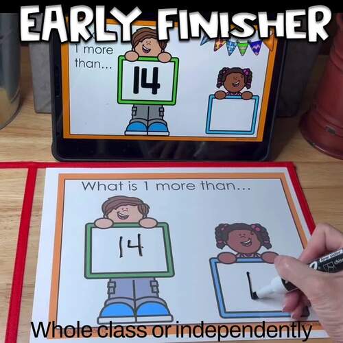 Adding 1 More Than Math Early Finisher Bin 1st Grade Fast Finishers