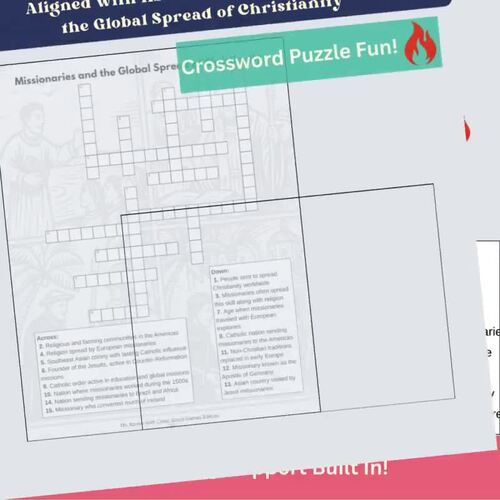 Missionaries and the Global Spread of Christianity Puzzle Pack — HSS 7.9.6