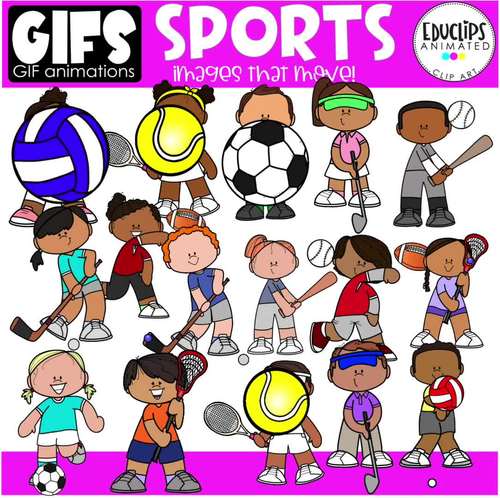 GIFs - SPORTS - Animated Images - {Educlips} by Educlips | TPT