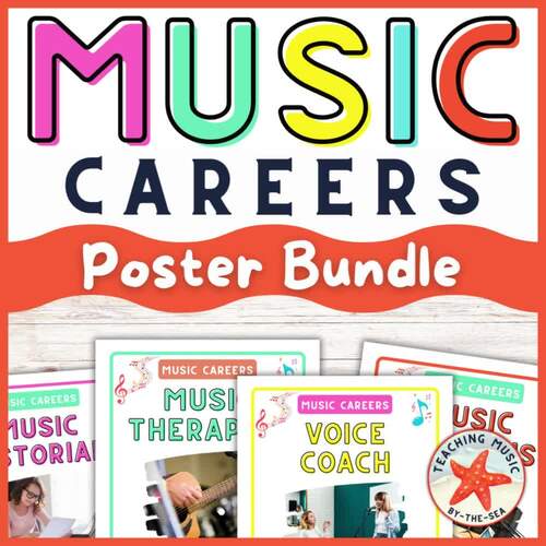 Music Careers Posters | Music Classroom Decor Bulletin Board Career ...