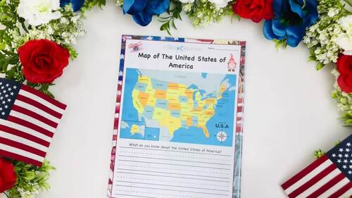 United States America USA Flag 2nd Grade Nonfiction Text Features ...