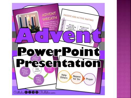 Advent PowerPoint - Prepare for Christmas & Advent Wreath Lesson