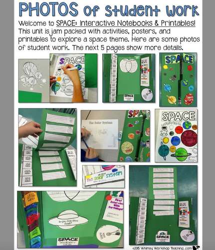 Interactive SPACE Unit (80 pgs) by Whimsy Workshop Teaching | TPT