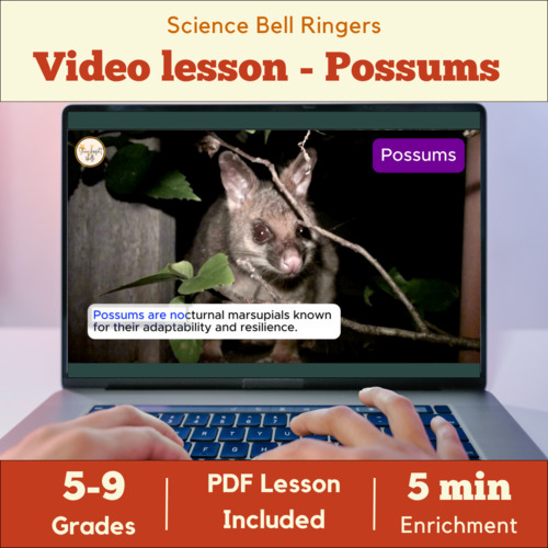Science bell ringer video (4 min) - Possums - Middle school | TPT