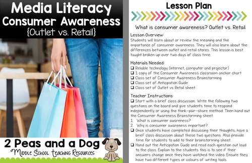 Media Literacy: Consumer Awareness Lesson - Outlet vs. Retail by ...