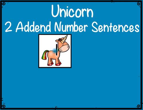 Unicorn Themed 2 Addend Addition & Subtraction With Ten Frames | TPT