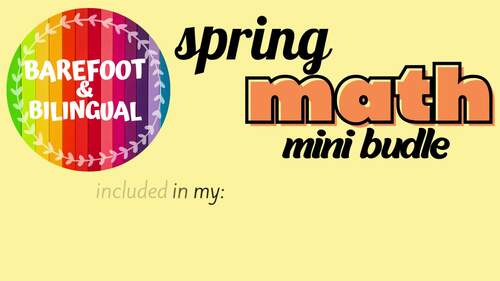 Math Spring Clipart Mini Bundle | Flower Math Manipulatives Clipart