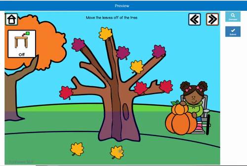 Fall Core Vocabulary Word AAC Boom Cards for Speech Therapy by ...