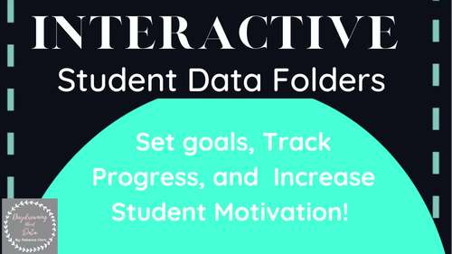 Interactive Student Data Folders CCSS Aligned by Daydreaming About Data