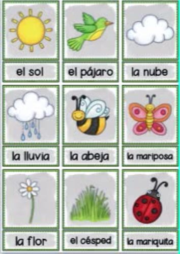 LA PRIMAVERA - Picture + Word Cards (Spanish) by My Teaching Factory