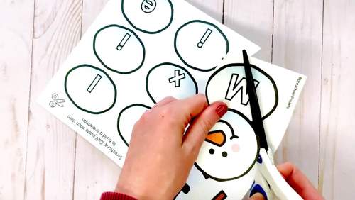 Editable Snowman Name Craft Build A Snowman by Preschool Packets