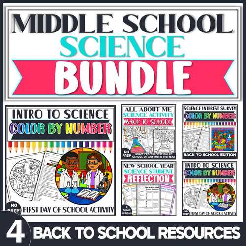 Middle School Science First Week Activities Bundle | Back to School ...