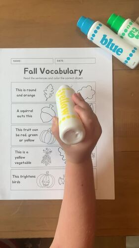 Fall Identifying Objects by Function Worksheets by BilingualSLP LLC